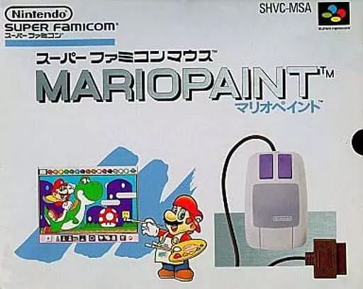 Super Famicom Software MARIO PAINT (condition : missing mouse pad, box ...