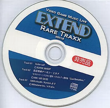 Dojin music CD-software VIDEO GAME MUSIC LIVE EXTEND RARE TRAXX / SUPER ...