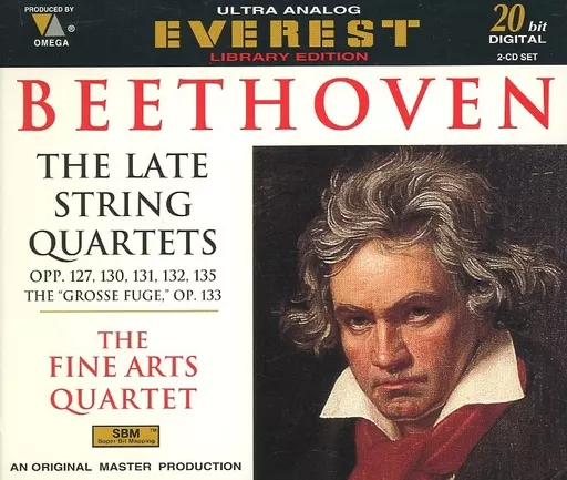 Imported classic CD THE FINE ARTS QUARTET / BEETHOVEN : THE LATE STRING QUARTETs. Opp. 127. 130 ...