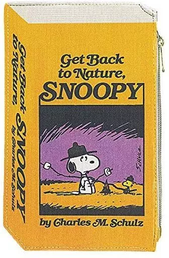 Orange 70th Art 2D Book-Shaped Pouch "PEANUTS" | Goods / Accessories ...