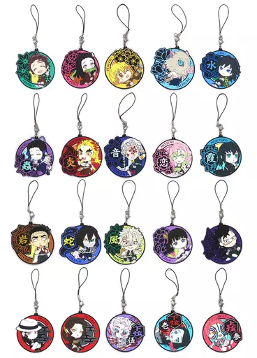 20-Variety Set Mini Character Rubber Strap Mini Character Irasuto Shizu ...