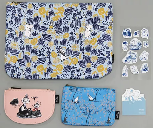 Miscellaneous goods Moomin Pouch 3-Piece Set "Moomin ×marble SUD" Linen ...