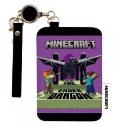 Miscellaneous goods Pass Case with Ender Dragon Reel "MINECRAFT ...