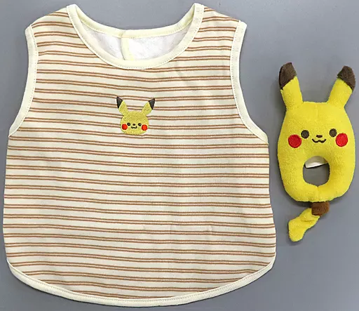 Miscellaneous goods Pikachu Organic Gift Set (Bibs Rattle) monpoke ...