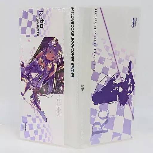 Emilia Book Cover Binder "Re:ZeRo Starting Life in Another World" Melon ...