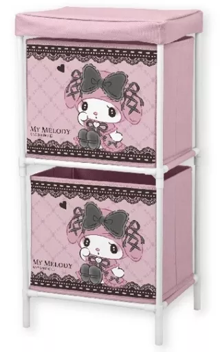 My Melody Midnight Merokuro 2-tiered storage box "My Melody, Kuromi ...