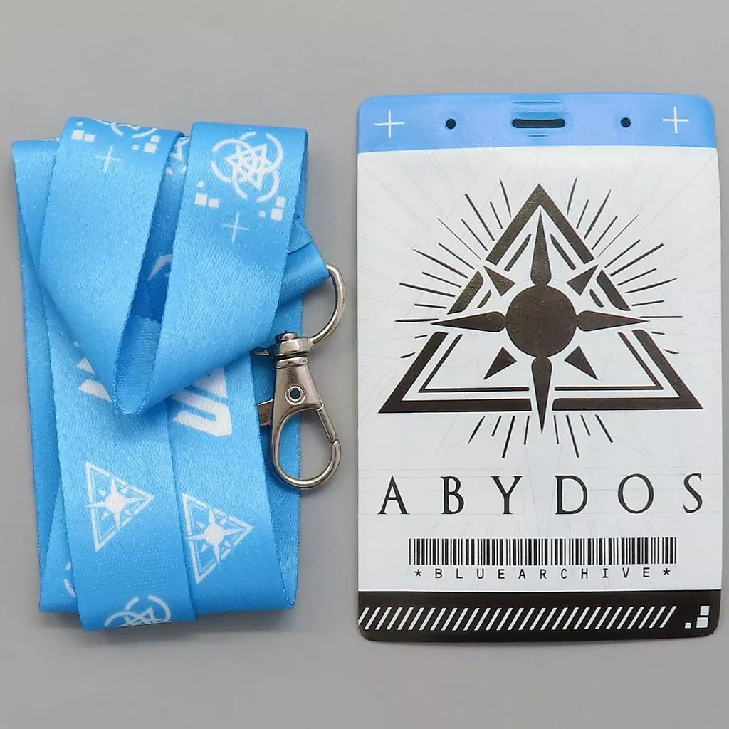Abydos High School NECK STRAP & PASS CASE SET "Blue Archive x R4G ...