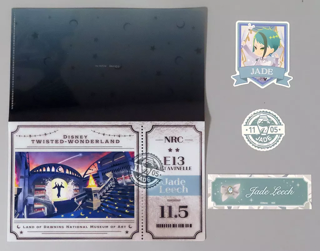 Jade Leech Ticket Style Multi-Holder & Sticker 3-Pack Set "Disney ...