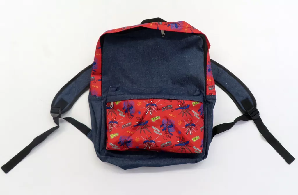 Premium Denim-Style Backpack Red "Spider-Man" | Goods / Accessories ...
