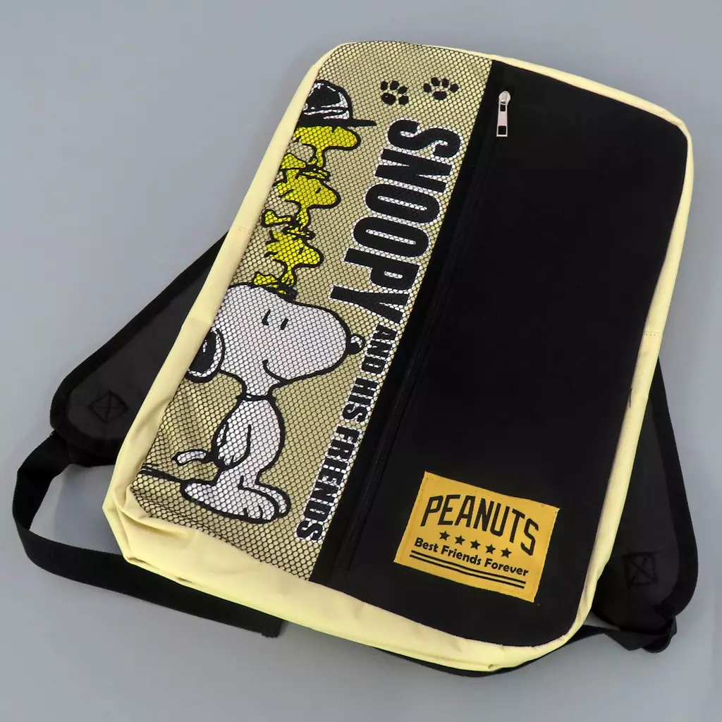 Backpack with Beige Mesh Pocket "PEANUTS" | Goods / Accessories ...