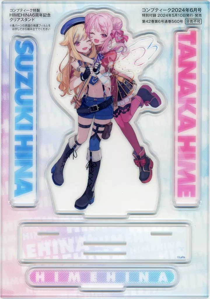 Tanaka-hime and Suzuki-hina HIMEHINA 6th anniversary clear stand ...