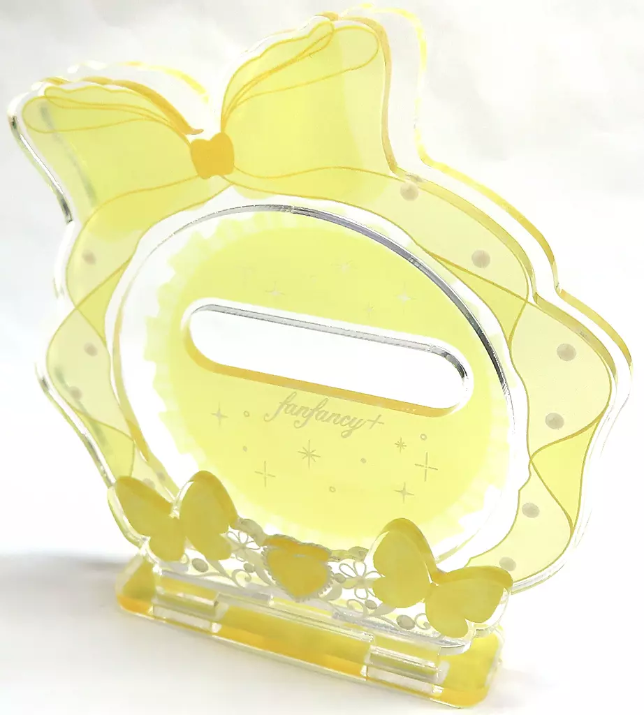 Miscellaneous goods Yellow Acrylic metal badge Stand Chiffon Ribbon C-5 ...
