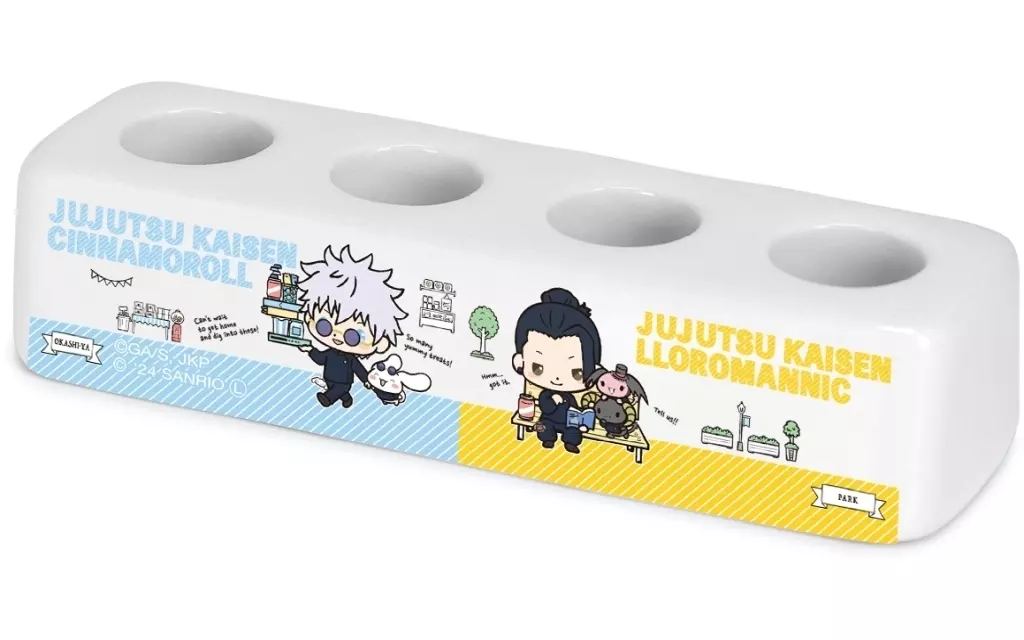 Satoru Gojo x Cinnamoroll & Natsu Anyu Ketsu x ルロロマニック Toothbrush Stand ...