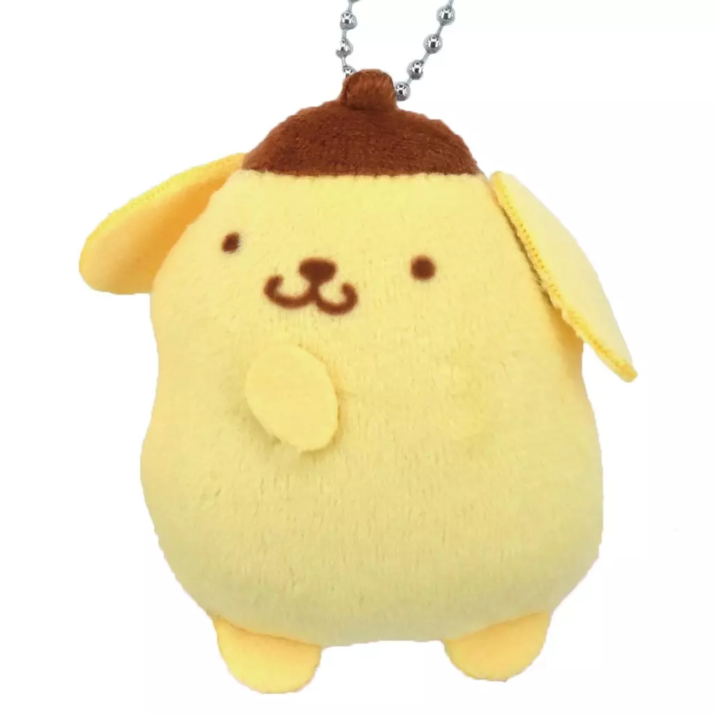 Key holder Pomu Pomu Purin "Sanrio Character Kuzu Furuki Plush toy ...