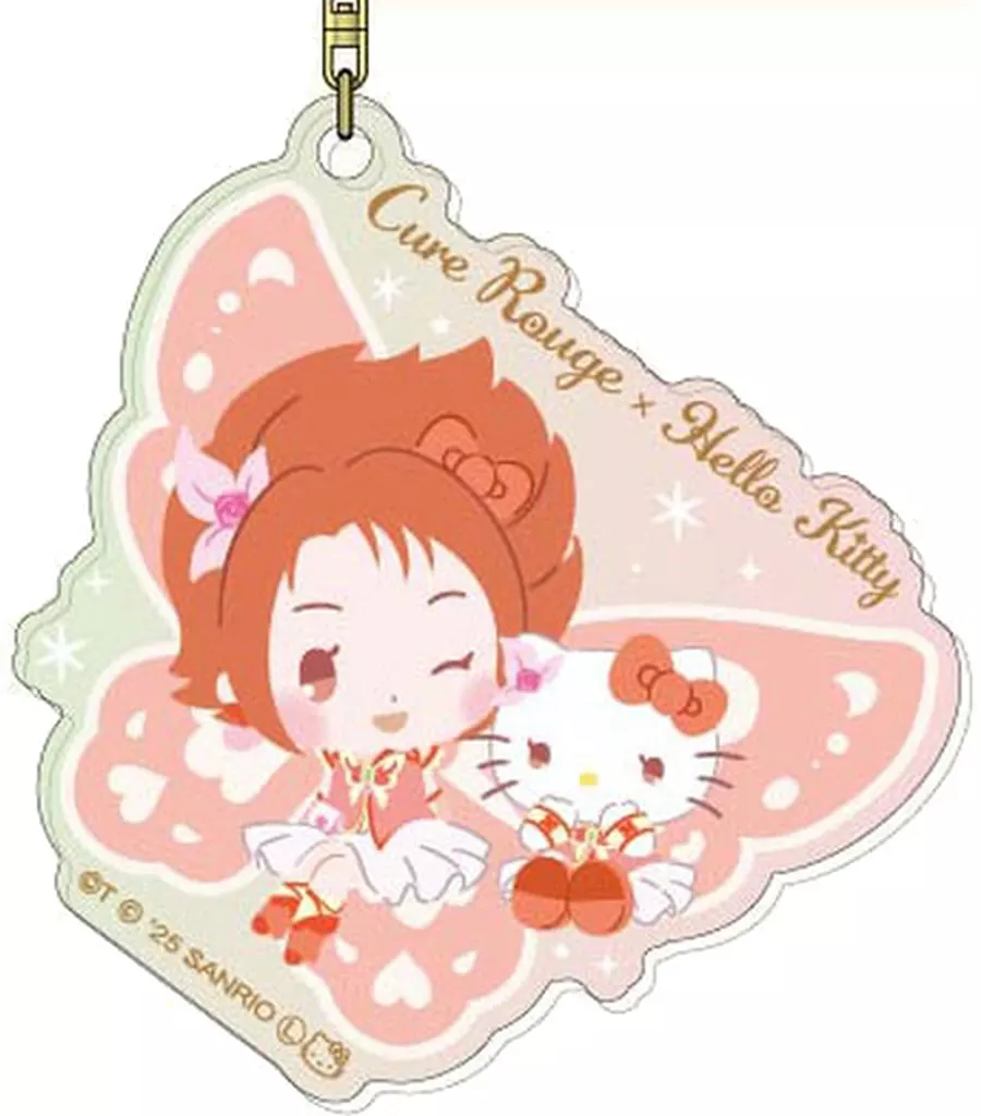 2. Cure Rouge x Hello Kitty Aurora Acrylic Key Holder "Yes! Precure 5 ...