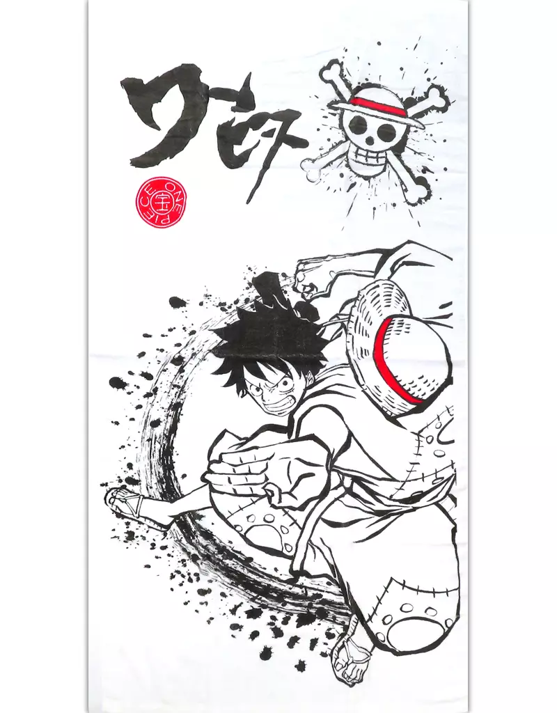 Monkey D. Luffy (ink painting style) bath towel' ONE PIECE' | Goods ...