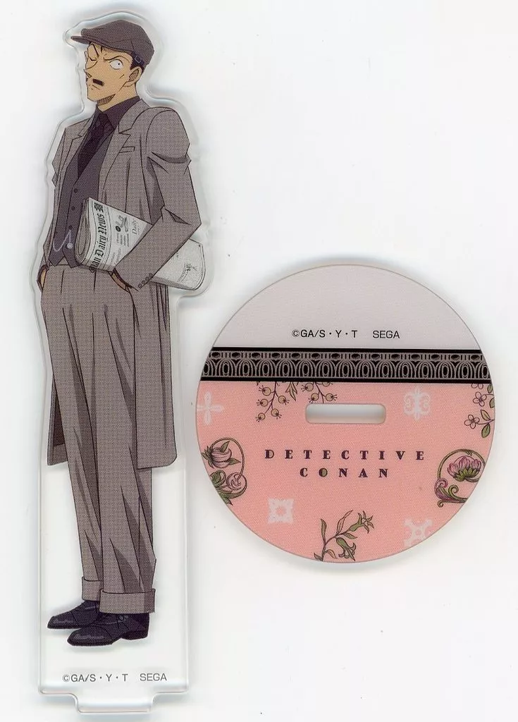 Mori Kogoro Acrylic Stand "Sega Lucky KUJI CASE CLOSED Vintage Look" F ...