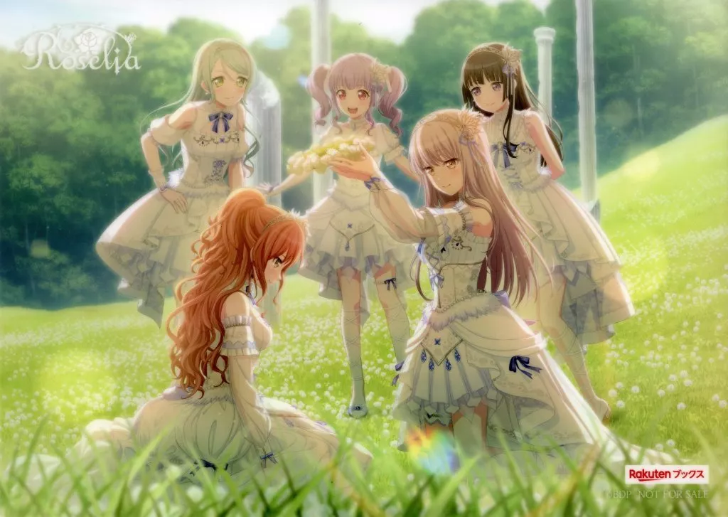 Clear poster A4 Clear Poster Roselia "CDBANG Dream! Girls Band Party ...