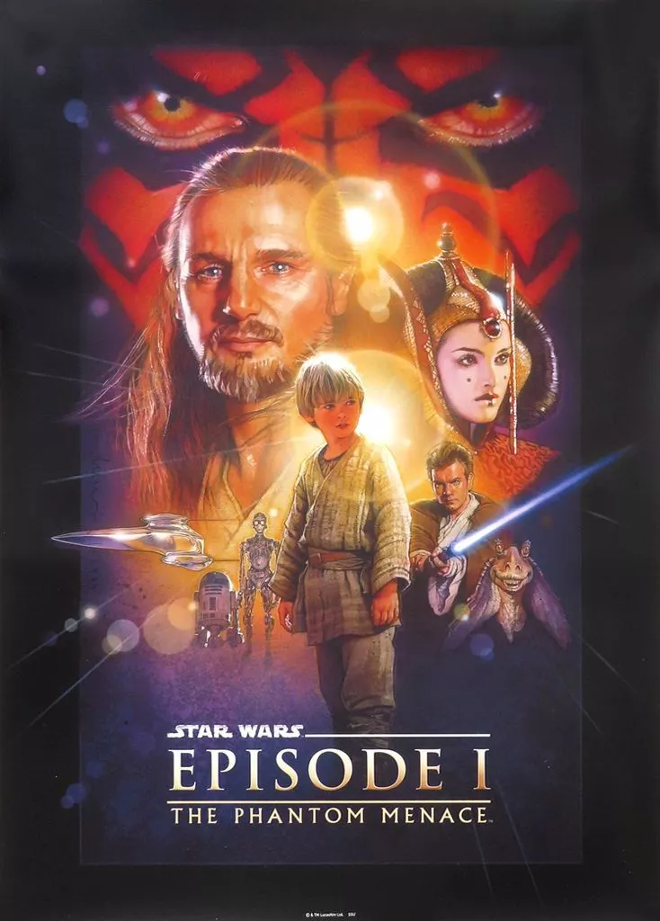Poster A2 Poster Star Wars: Episode I - The Phantom Menace "Happy KUJI ...