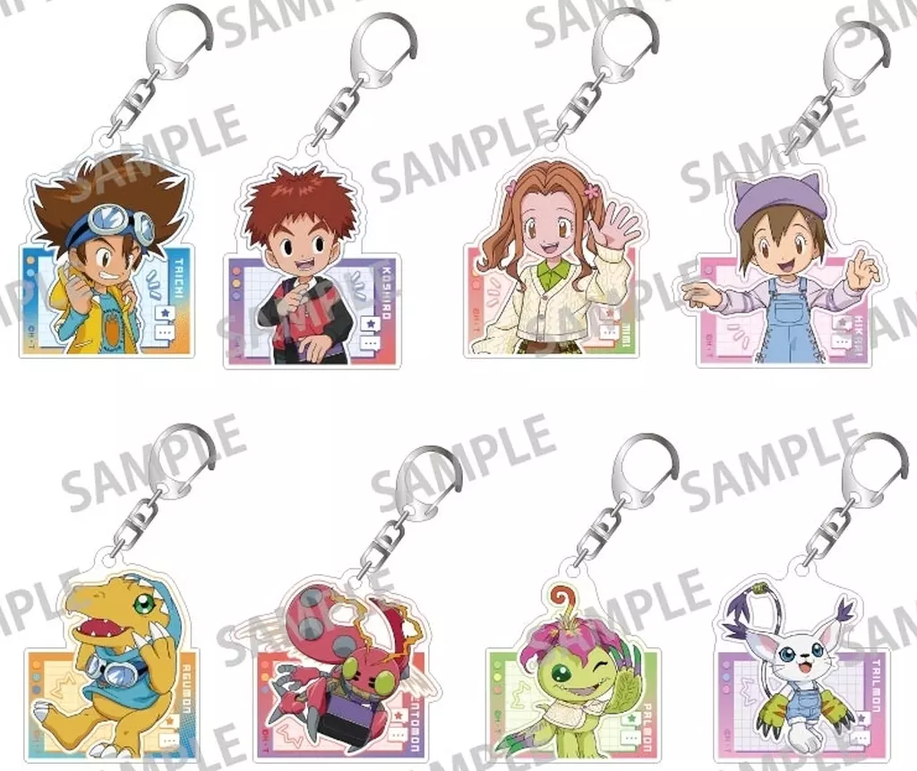 [Box] DIGIMON ADVENTURE Trading Acrylic Key Holder Vol. 1 Link ...
