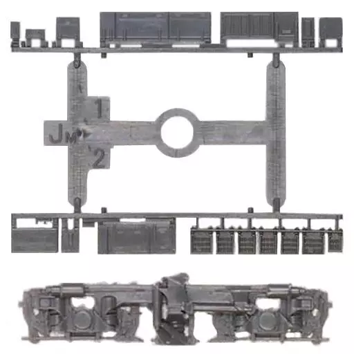 1/150 Power Bogie Frame and Equipment Under Floor Set A-32TH 700 + JM ...