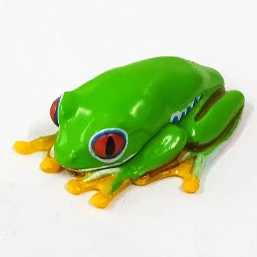 Trading figure Red-eyed tree frog (Green) "Kaiyodo Capsule Q Museum ...