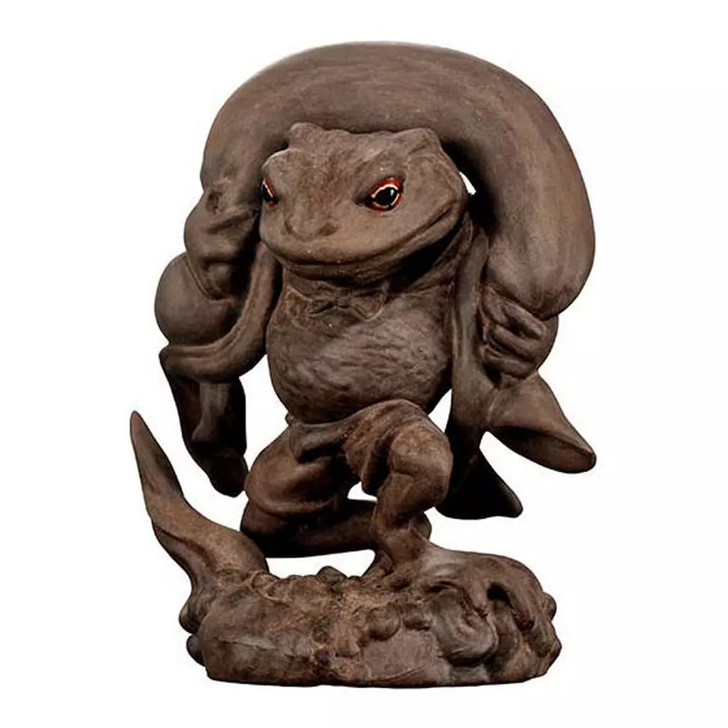 Trading figure Frog wind god statue (color wooden statue)' Art in ...
