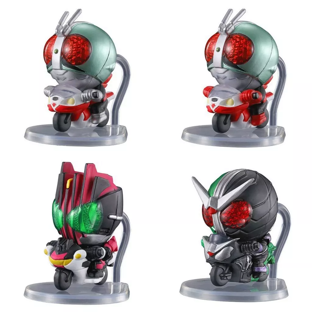 Trading figure 4-Type Set "Action RIDE Kamen Rider" | Toy Hobby | Suruga-ya.com