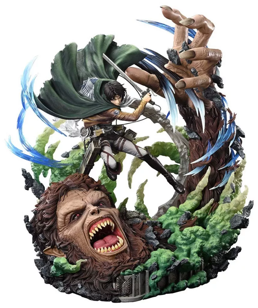 Captain Levi vs. Beast Giant "Attack on Titan" Ultimate Premium Master ...