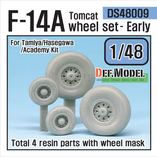 1 / 48F-14A Tomcat Initial Self-Weight Deformed Tire Set Tamiya ...