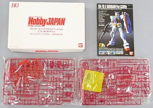 Plastic model 1/144 HG RX-78-2 Gundam Ver. G30th CLEAR RED Ver. "MOBILE SUIT GUNDAM" Monthly ...