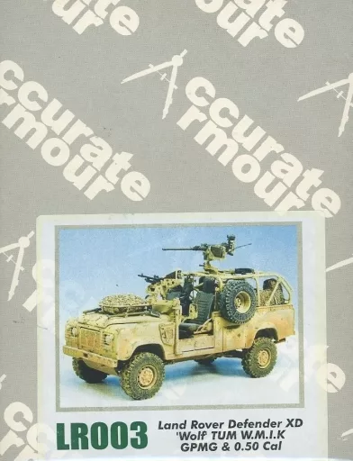 Plastic model 1/35 Land Rover Defender XD Wolf TUM W. M. I. K GPMG & 0. ...