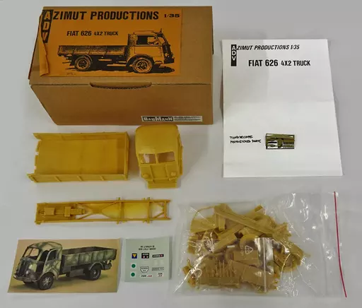 Plastic model 1/35 FIAT 626 4X2 TRUCK garage kit [35098] | Toy Hobby ...