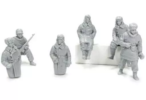 Plastic model 1/72 WWII Soviet / Russian Winter Equipped Soviet Red ...