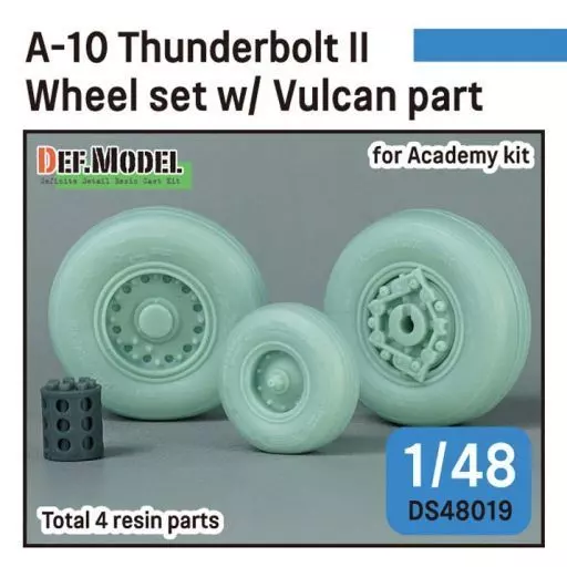 Plastic model 1/48 Working US Air Force A-10 Thunderbolt II Wheel Set GAU-8 with Gatling Muzzle ...