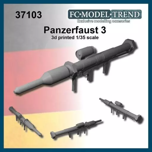 Plastic model 1/35 Working German Panzer Faust 3 Portable Antitank ...