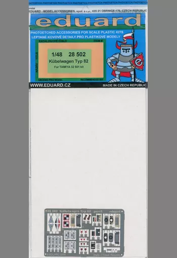 1/48 Kubelwagen Typ82 Etched Parts [28502] | Toy Hobby | Suruga-ya.com