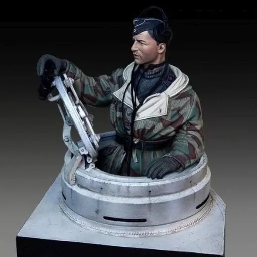 1/10 WWII German Winter Equipment Tank Chief (with Tiger I Heavy Tank ...
