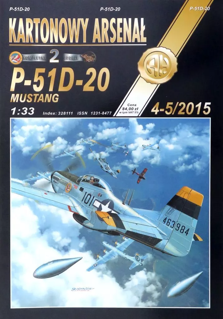 1 / 33P-51D-20MUSTANG "KARTONOWY ARSENAL" Paper Craft | おもちゃホビー ...