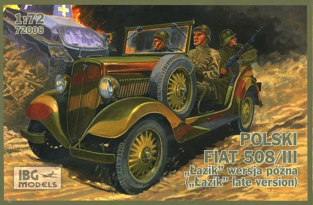 1/72 Pola DO FIAT 508/III Small Passenger Car, Late Model [PB72008 ...