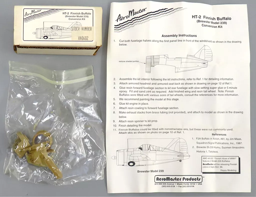 HT-2 Finish Buffalo Brewster Model 239 Conversion Kit (Resin Cast Kit ...