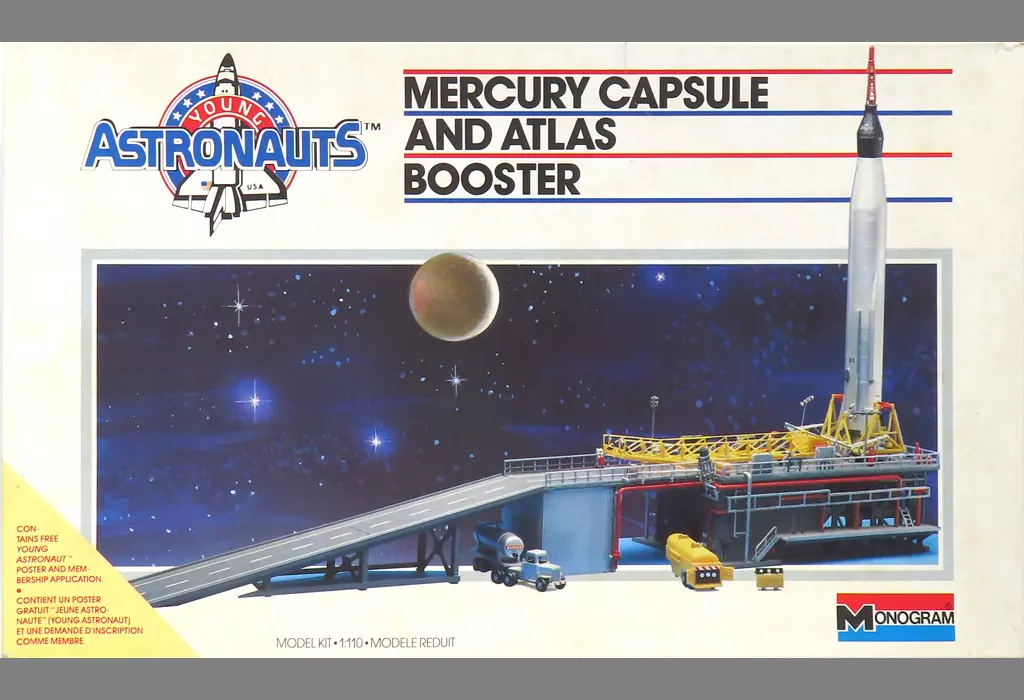 プラモデル 1/110 MERCURY CAPSULE AND ATLAS BOOSTER [5910] | Toy Hobby ...