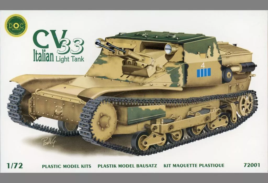 プラモデル 1/72 CV33 Italian Light Tank [72001] | Toy Hobby | Suruga-ya.com
