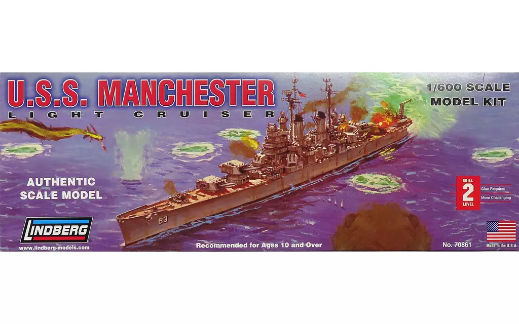 プラモデル 1/600 U.S.S. MANCHESTER LIGHT CRUISER [70861] | Toy Hobby ...