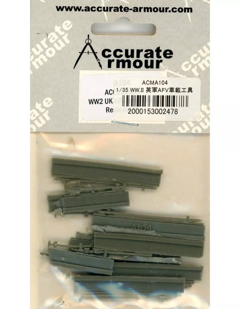Plastic model 1/35 WWII British Army AFV Automotive Tools Detailed Up ...