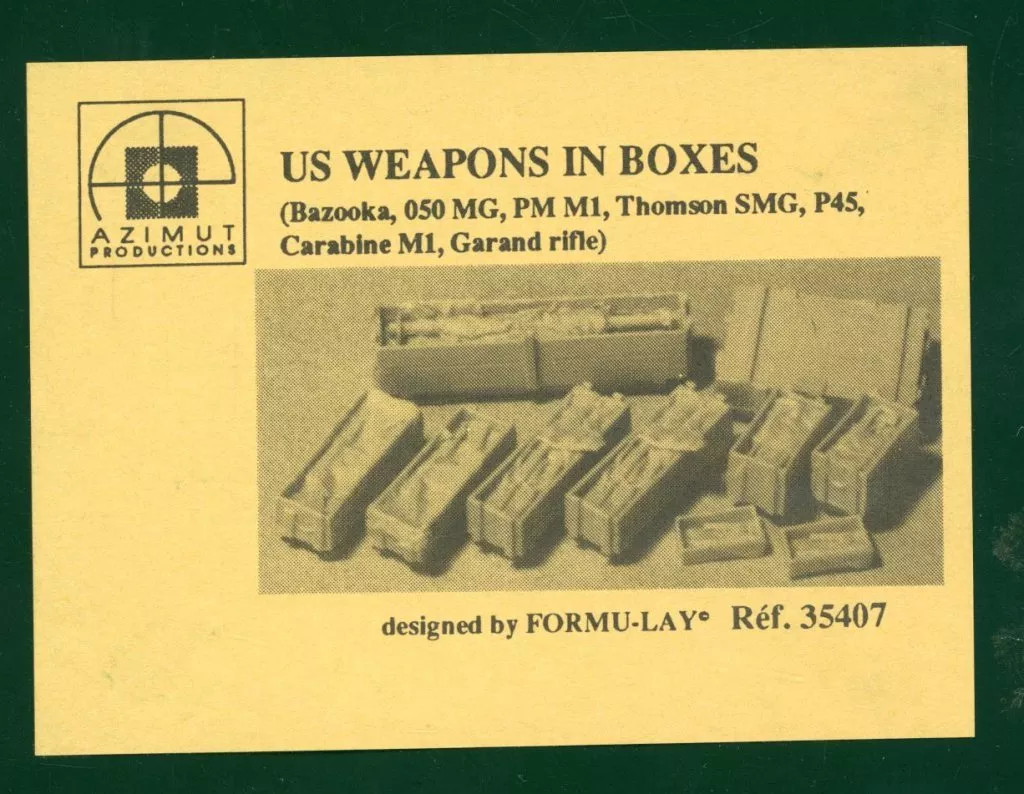 Plastic model 1/35 US WEAPONS IN BOXES Detail-Up Parts [35407] | Toy ...