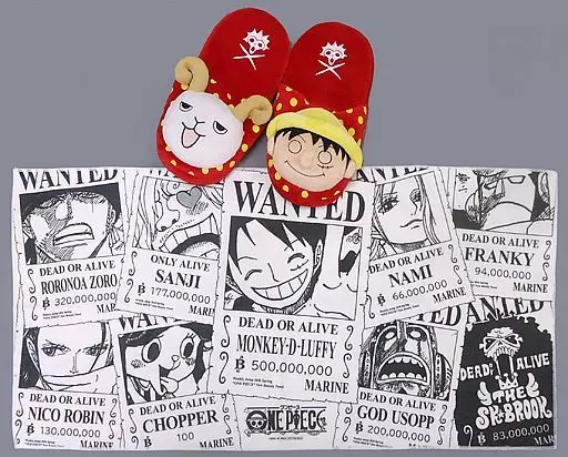 Barrier your feet! Going Luffy Senpai Go Slippers & Order Towel "ONE ...