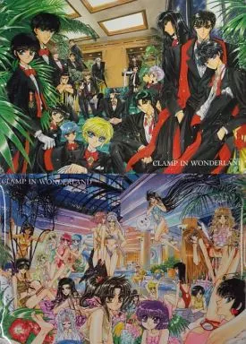 Double-Sided B2 Poster "CLAMP IN WONDERLAND" Character CTER Assembly | Goods / Accessories ...