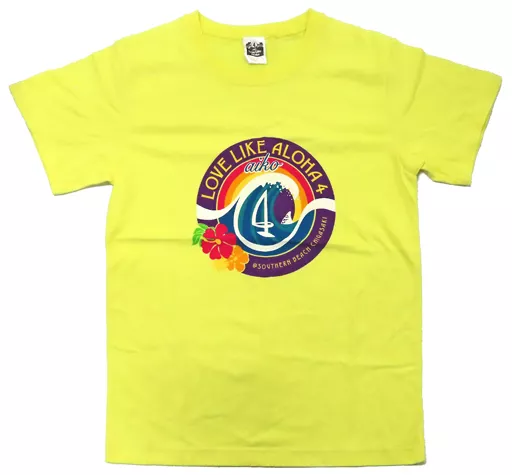 T-Shirt (Female idol) Aiko Tour T-Shirt Yellow Nami "Love Like Aloha ...