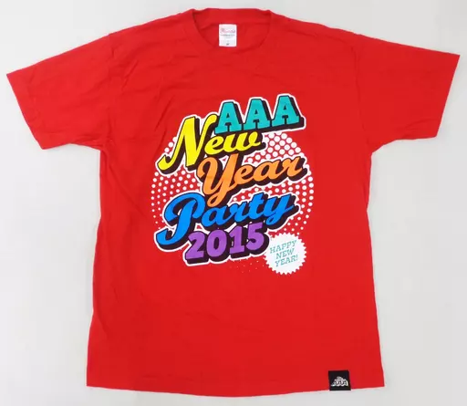 T-Shirt (Male idol) AAA T-Shirt Red M Size "AAA New Year Party 2015 ...